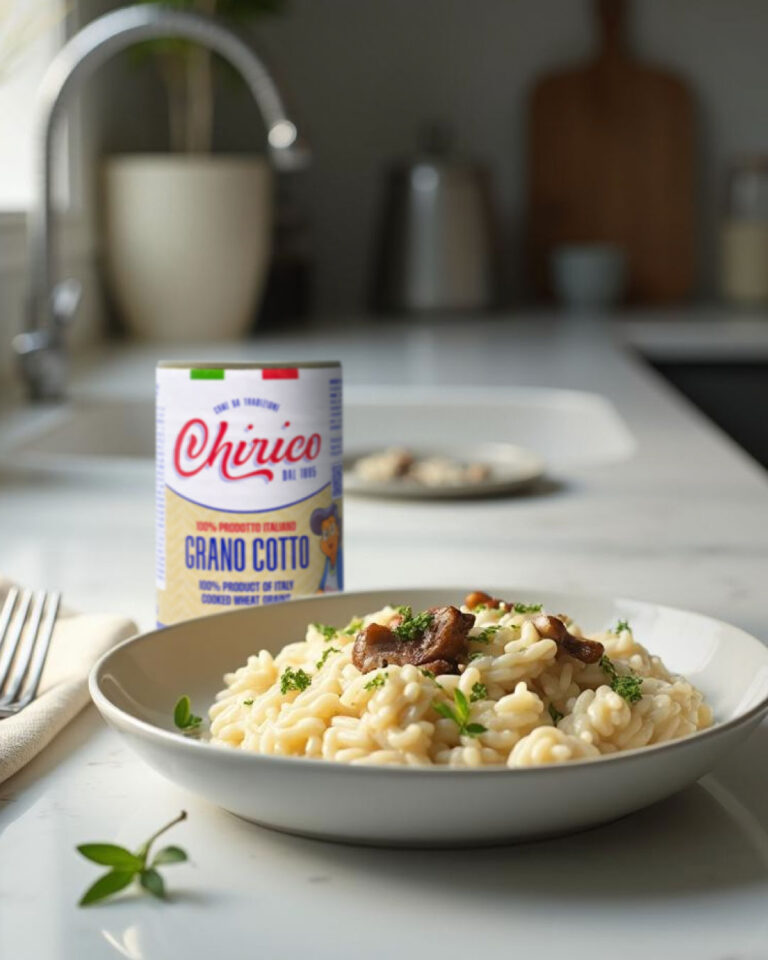 Risotto al Grano Cotto Chirico e Funghi - Grano Chirico